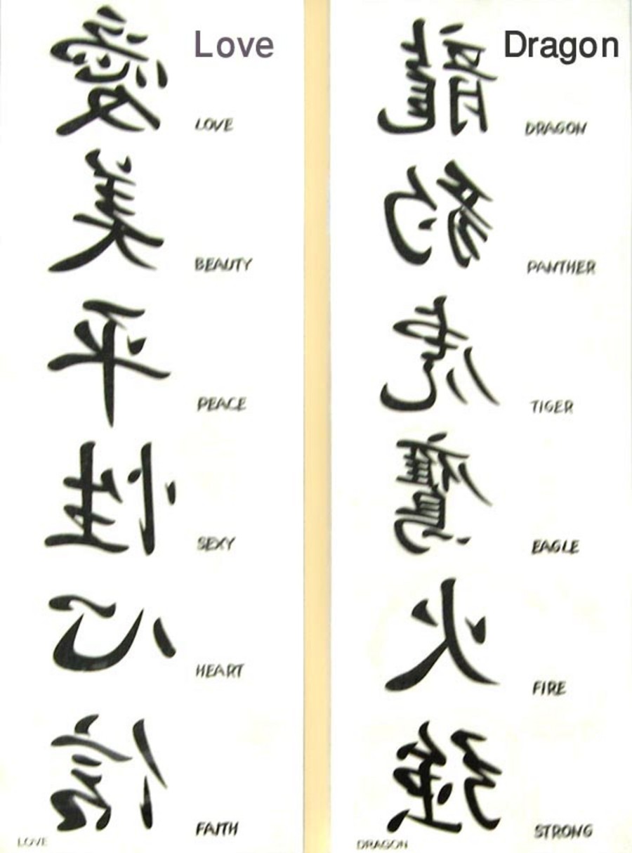 Chinese Tattoo Designs Tatuajeclub